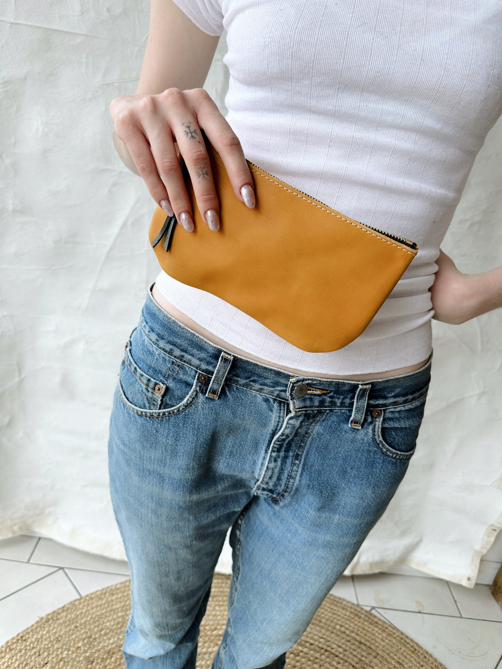 Lauri Large Leather Wallet: Straw – Eleven Thirty Shop